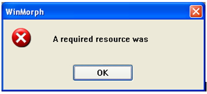 WinMorph crashed and told me something was wrong - Techyv.com